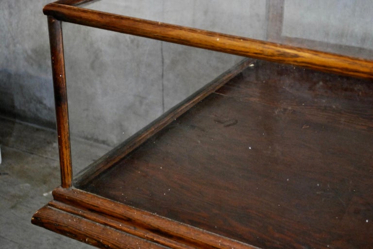 Antique Walnut Store Glass Mercantile Display Case, Nashville History ...
