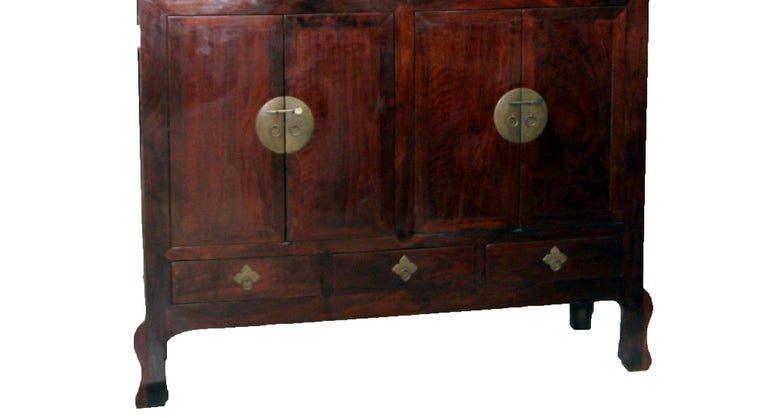 Antique Walnut Tall Cabinet, Leopard Legs, Chinoiserie For Sale at 1stDibs