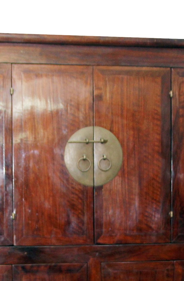 Antique Walnut Tall Cabinet, Leopard Legs, Chinoiserie For Sale at 1stDibs