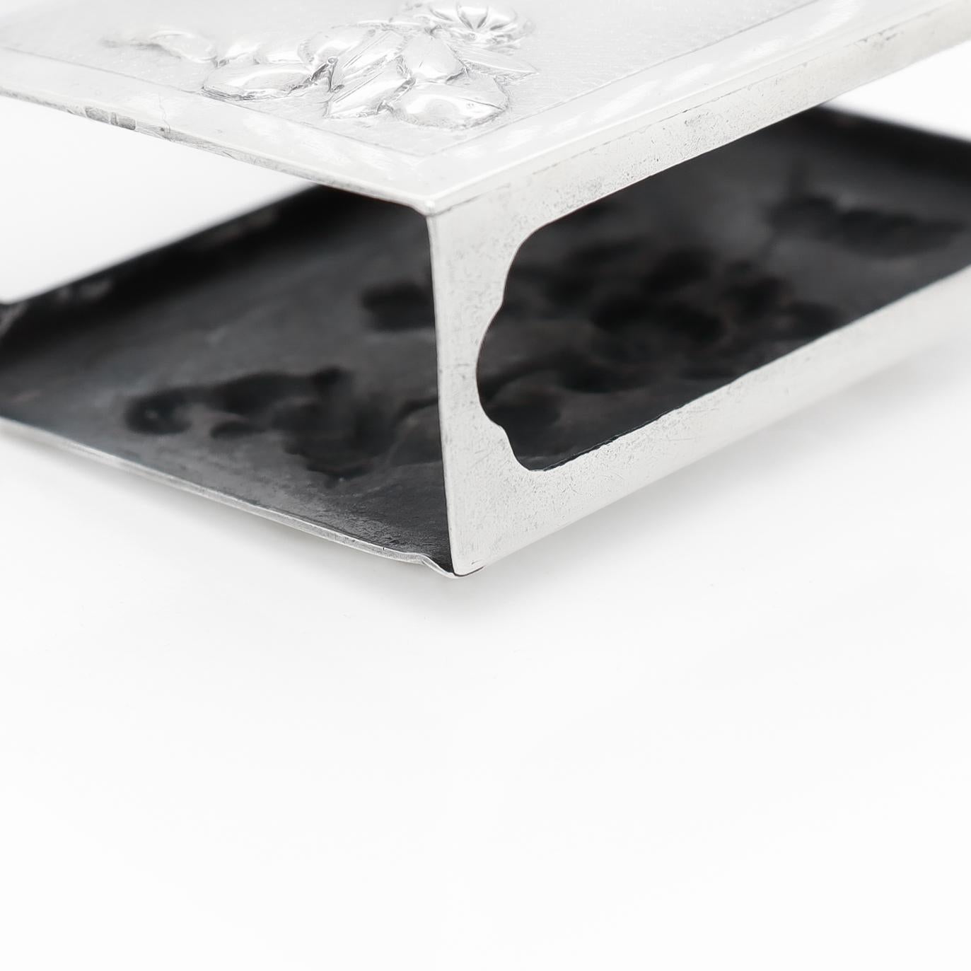 Antique Wang Hing Chinese Export Silver Repousse Matchbox Cover with ...