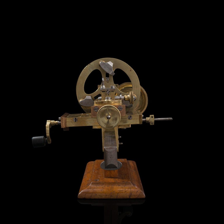 Antique Watchmaker's Lathe, Swiss, Brass, Copper Precision Instrument ...