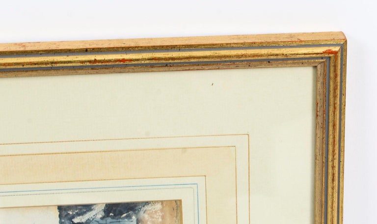 Antique Watercolor by Jules Lessore, 19th Century at 1stDibs