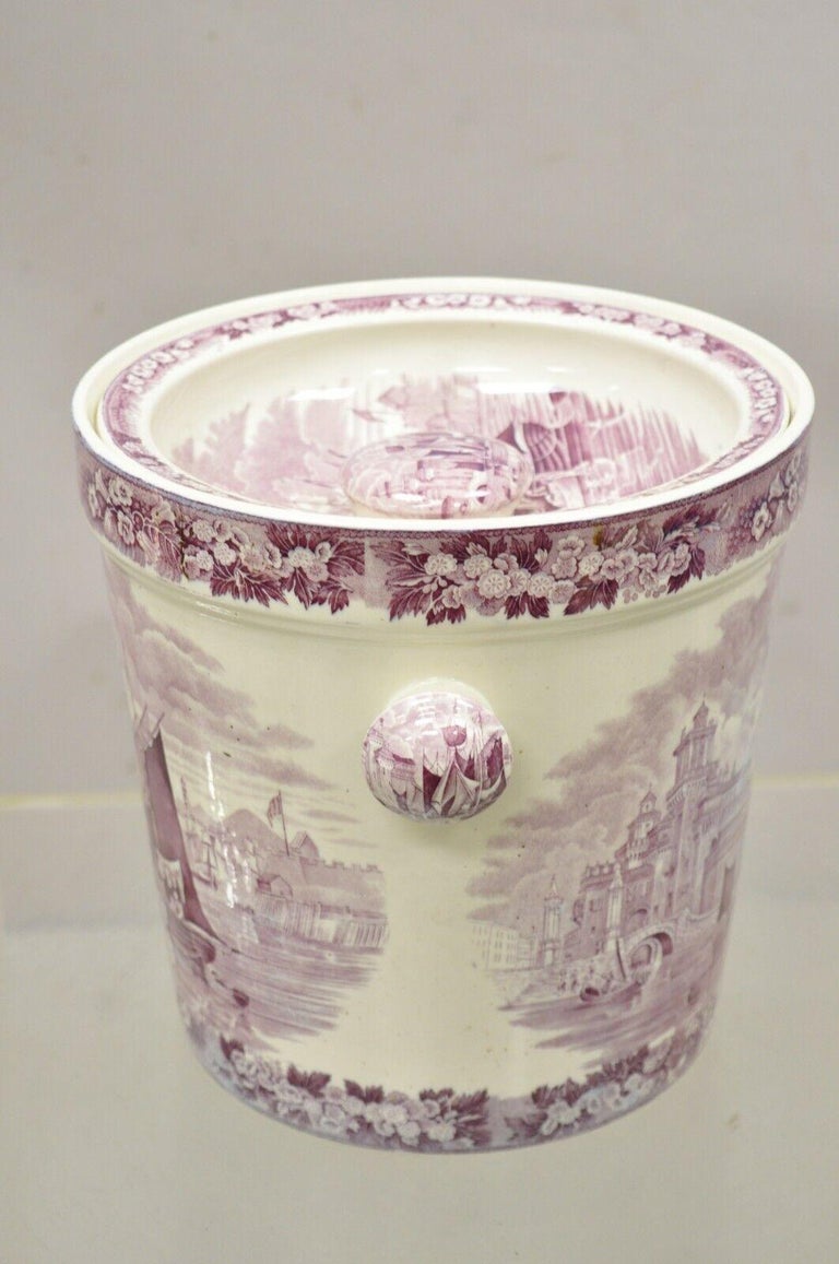 Ancien pot de chambre à couvercle Wedgwood Ferrara Etruria en ...