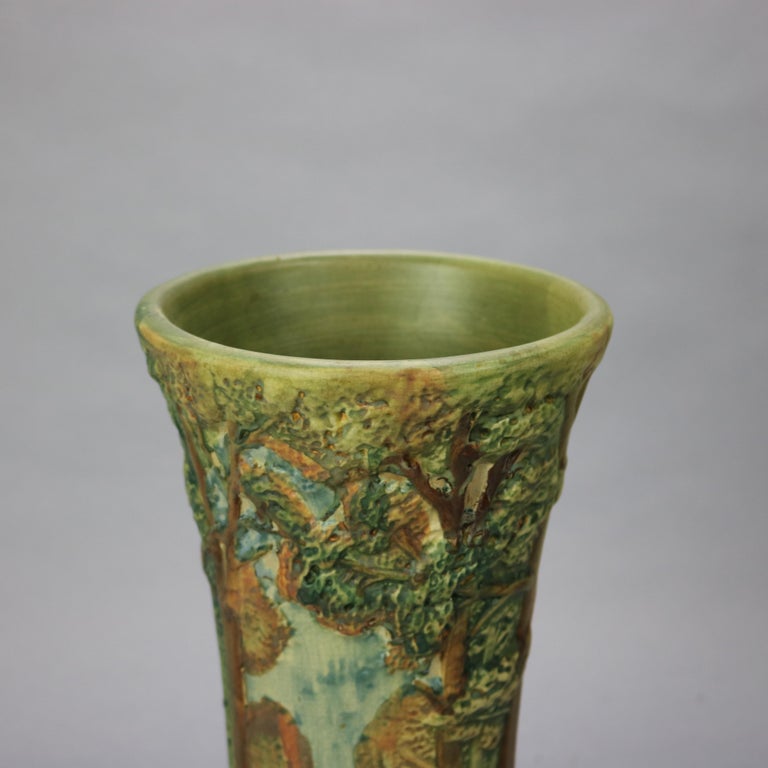 Antique Weller Art Pottery In-Relief Forest Vase, c1930 at 1stDibs | weller forest pottery ...