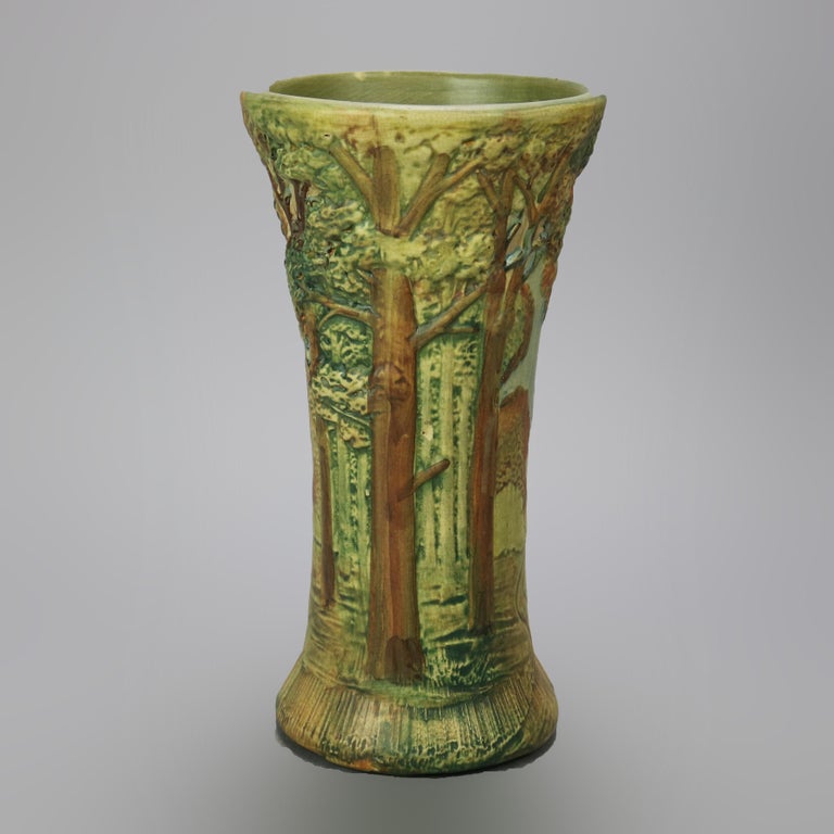 Antique Weller Art Pottery In-Relief Forest Vase, c1930 at 1stDibs | weller forest pottery ...
