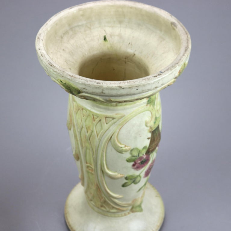 Antique Weller Roma Art Pottery Jardiniere and Pedestal, Circa 1930 at ...