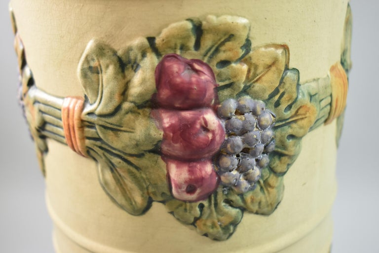 Antique Weller Roma Jardinière and Pedestal c 1910s For Sale at 1stDibs