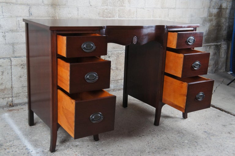 Antique West Michigan Furniture Co Sheraton Style Vanity Dressing Table ...