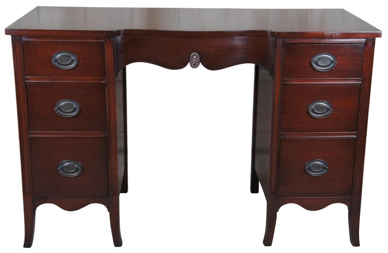 Antique West Michigan Furniture Co Sheraton Style Vanity Dressing Table ...