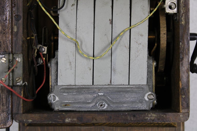 Antique Western Electric Bell System Crank Telephone Oak Case Bakelite ...