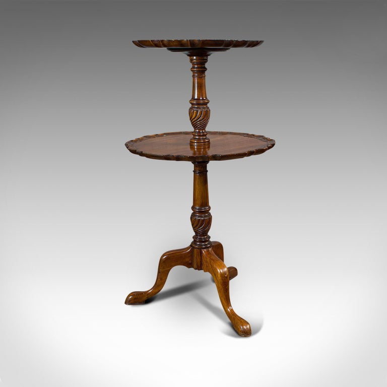 Antique Whatnot Stand, Two-Tier Dumb Waiter, Tea Table, Victorian, 1900 ...
