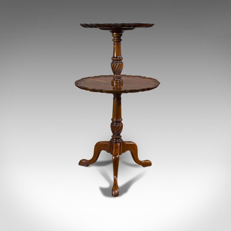 Antique Whatnot Stand, Two-Tier Dumb Waiter, Tea Table, Victorian, 1900 ...