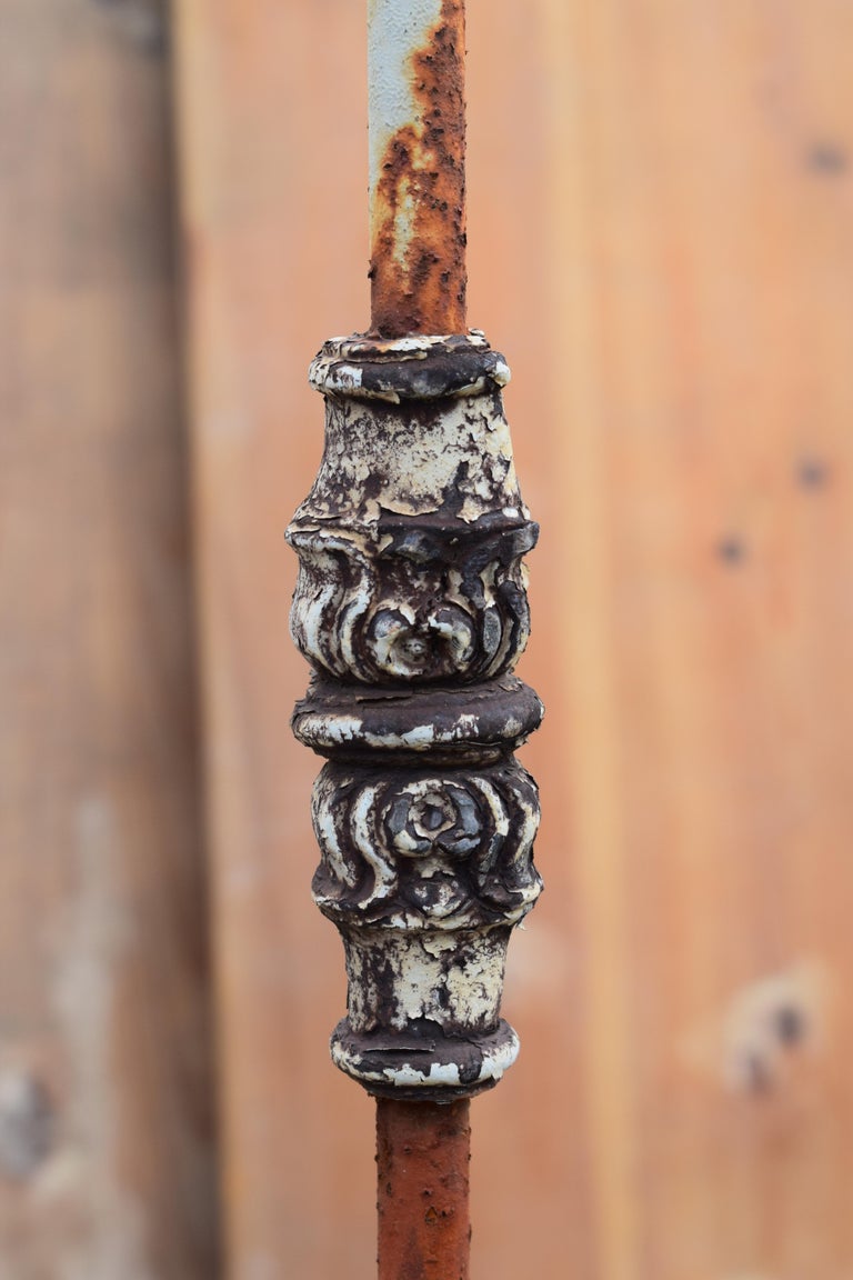 Antique White French Wrought Iron Balcony Railing, 19th Century For ...