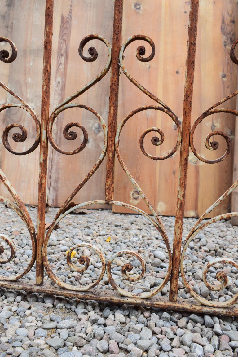 Antique White French Wrought Iron Balcony Railing, 19th Century For ...