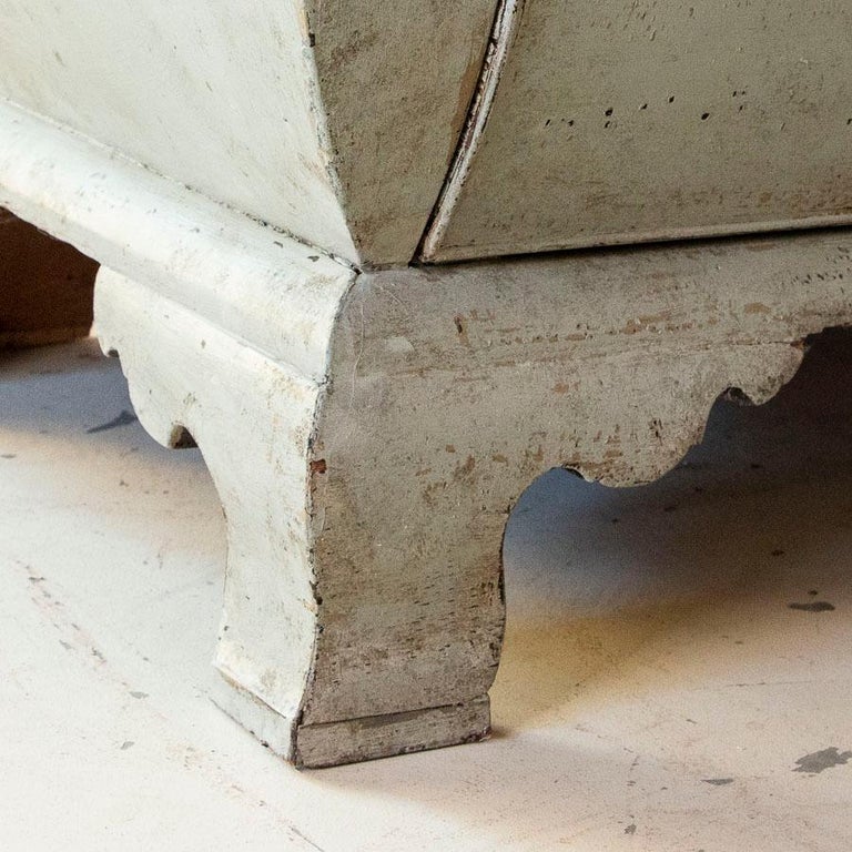 Antique White Painted Rococo Cabinet Bookcase at 1stDibs | white ...