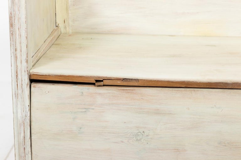 Antique White Swedish Country Storage Bench at 1stDibs | storage ...