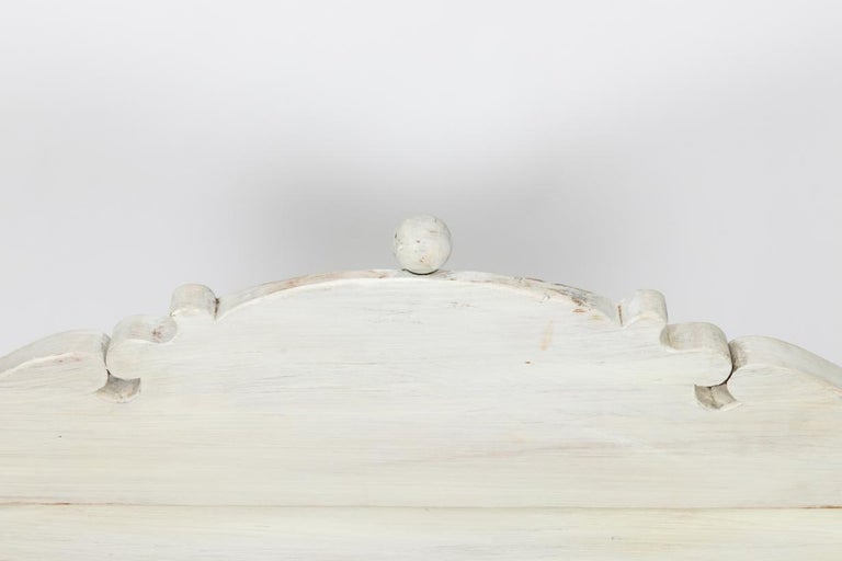 Antique White Swedish Country Storage Bench at 1stDibs | storage ...