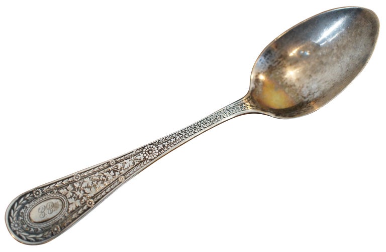 Antique Whiting Sterling Silver Spoon Mermod Jaccard and Co Monogram ...