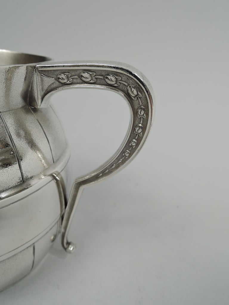 Antique Whiting Victorian Sterling Silver Barrel Mug For Sale at 1stDibs