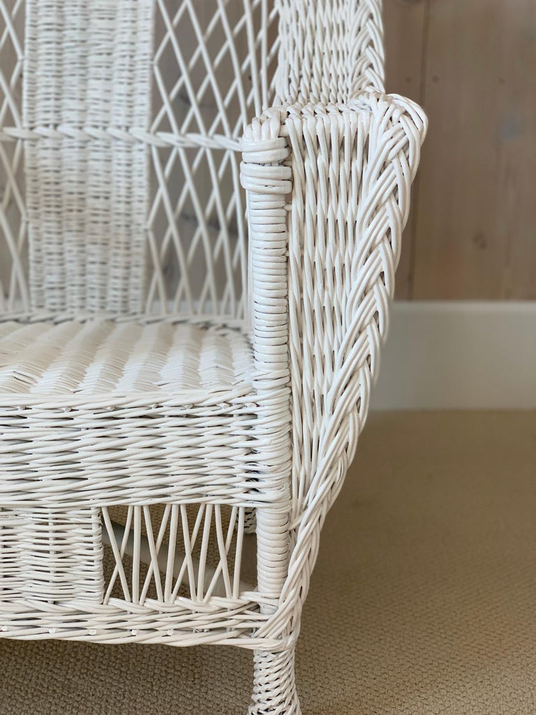 Antique Wicker Chair at 1stDibs