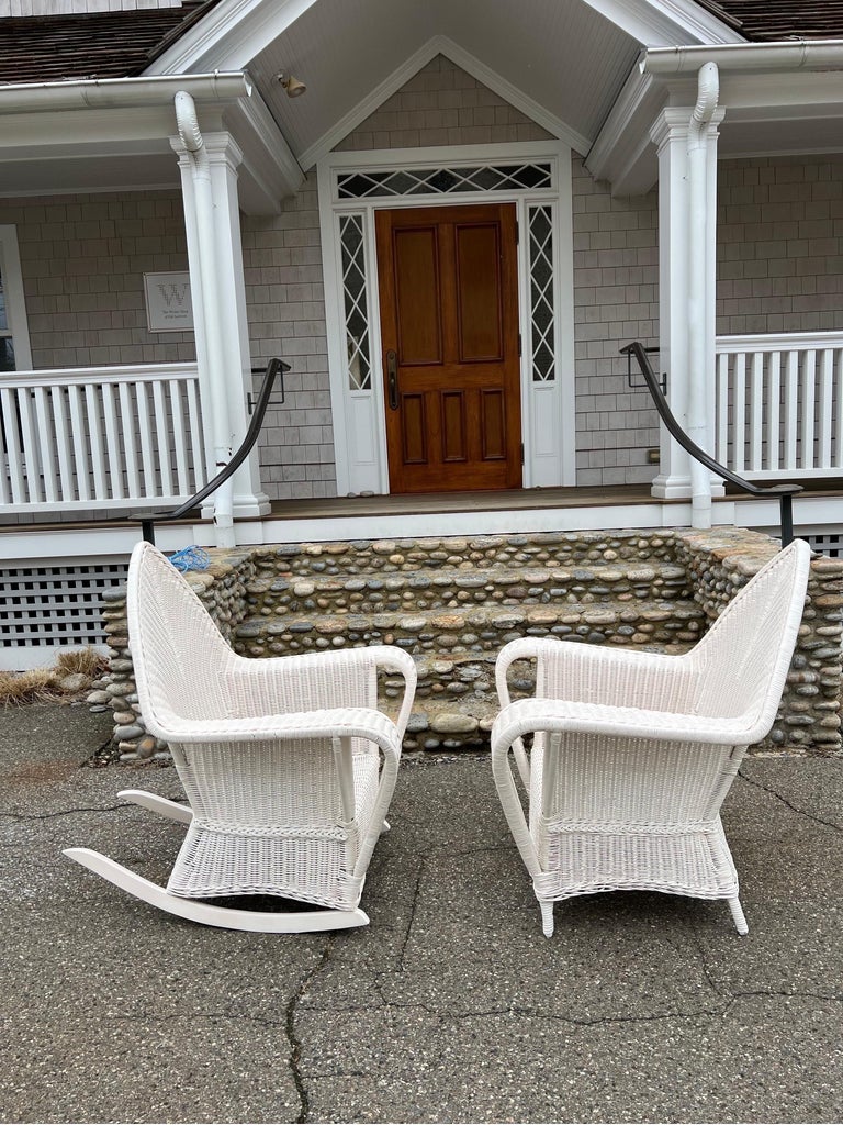 Antique Wicker Patio Set For Sale at 1stDibs