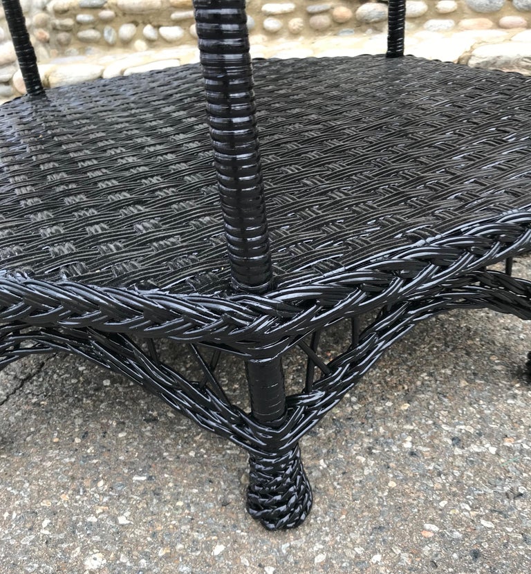 Antique Wicker Table at 1stDibs