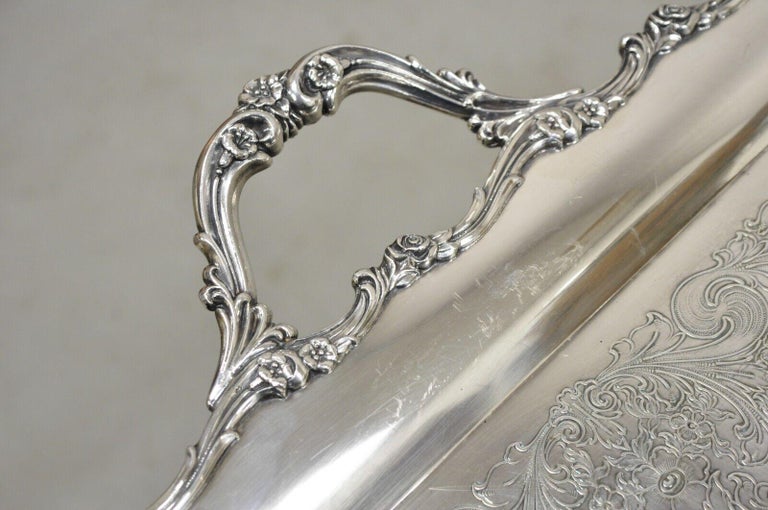 Antique Wilcox International Silver Co. American Rose 7391 Serving ...