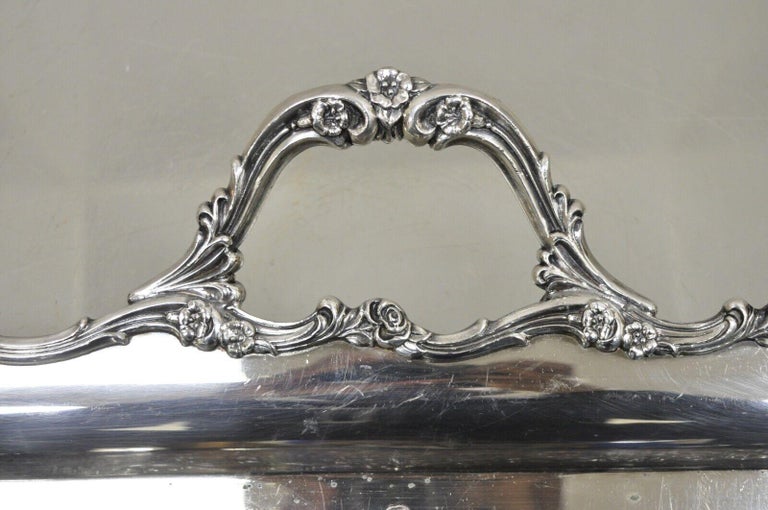 Antique Wilcox International Silver Co. American Rose 7391 Serving ...