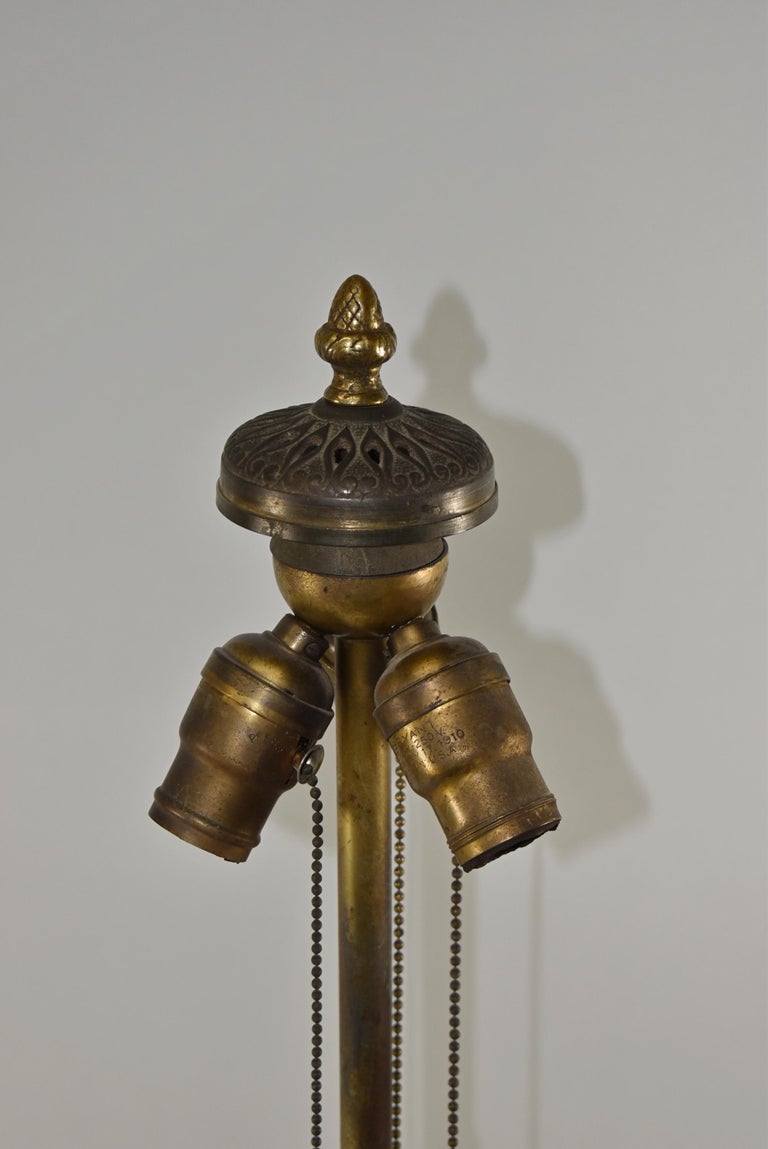 Antique Wilkinson Arts and Crafts Pine Cone Panel Table Lamp Bryant ...