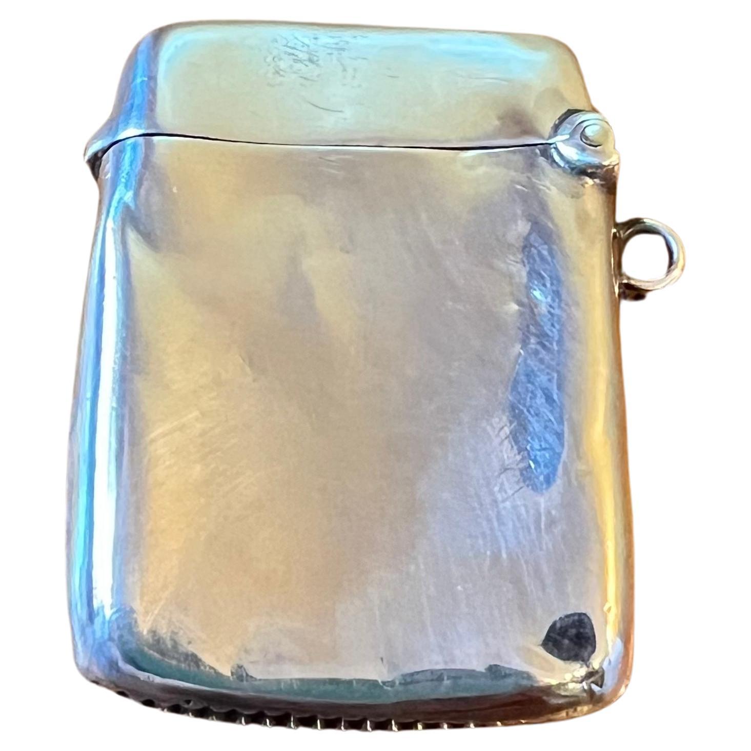 Antique William Henry Sparrow 1920 Sterling Silver Vesta For Sale at ...