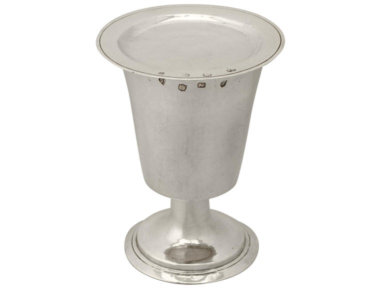 Antique 1640 Sterling Silver Communion Chalice and Paten Set For Sale ...