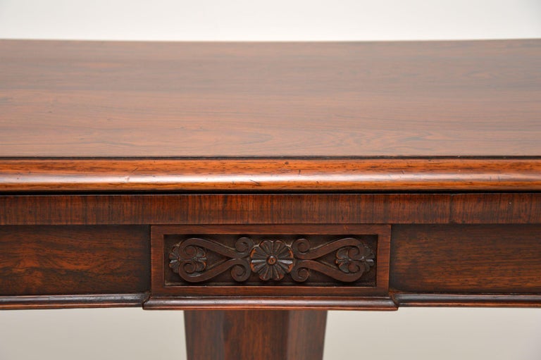 Antique William IV Rosewood Card Table at 1stDibs
