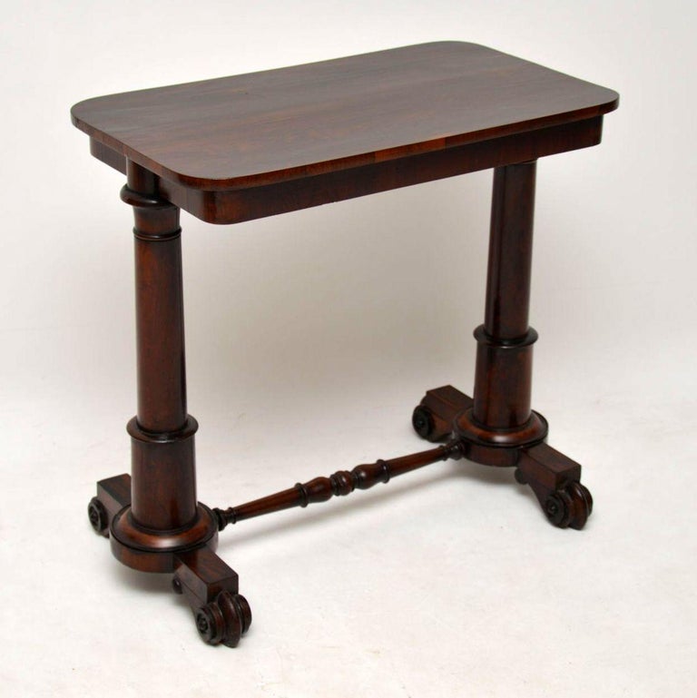 Antique William IV Rosewood Side Table at 1stDibs