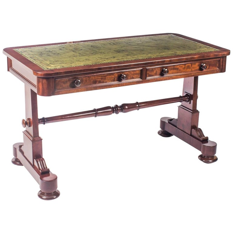 Antique William IV Writing Library Table Johnstone and Jeanes, 19th ...