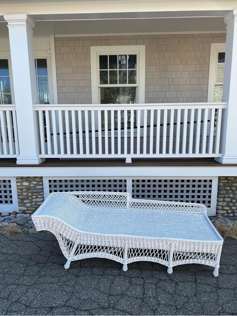 Antique Willow Chaise For Sale at 1stDibs