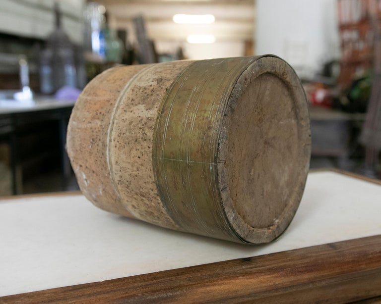 Antique Wine Barrel Plug Made of Cork and Bronze For Sale at 1stDibs