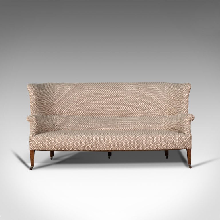 Antique Wing Sofa, English, Settee, Quality, High Back, Mahogany ...