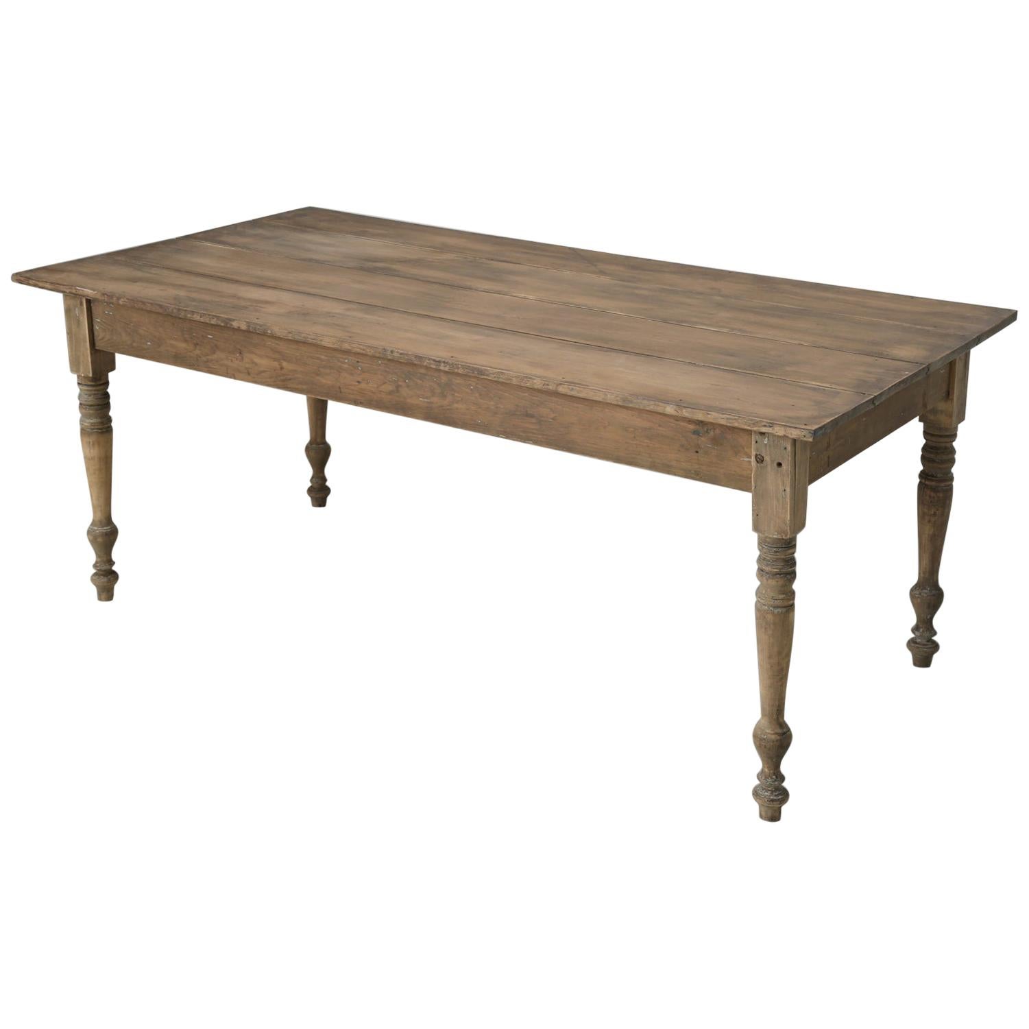 Antique Wisconsin Bred Country Farm House Dining Table with a Great ...
