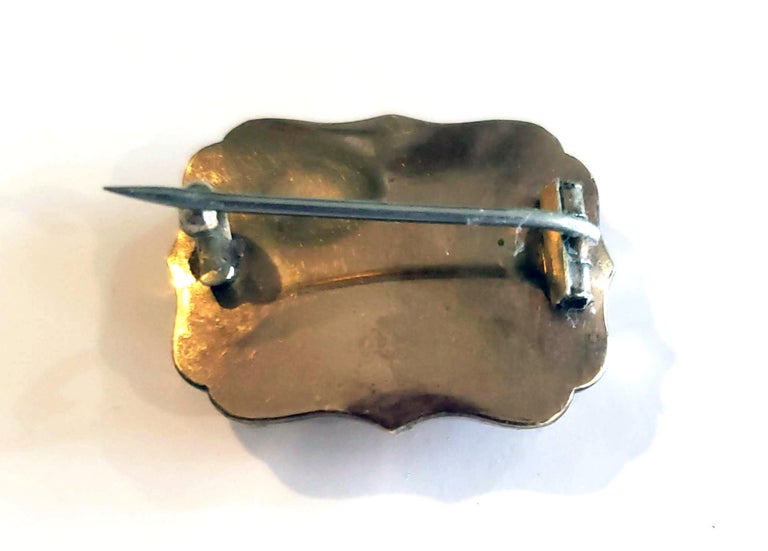 Antique Woman's Lover's Eye Portrait Miniature Brooch For Sale at 1stDibs