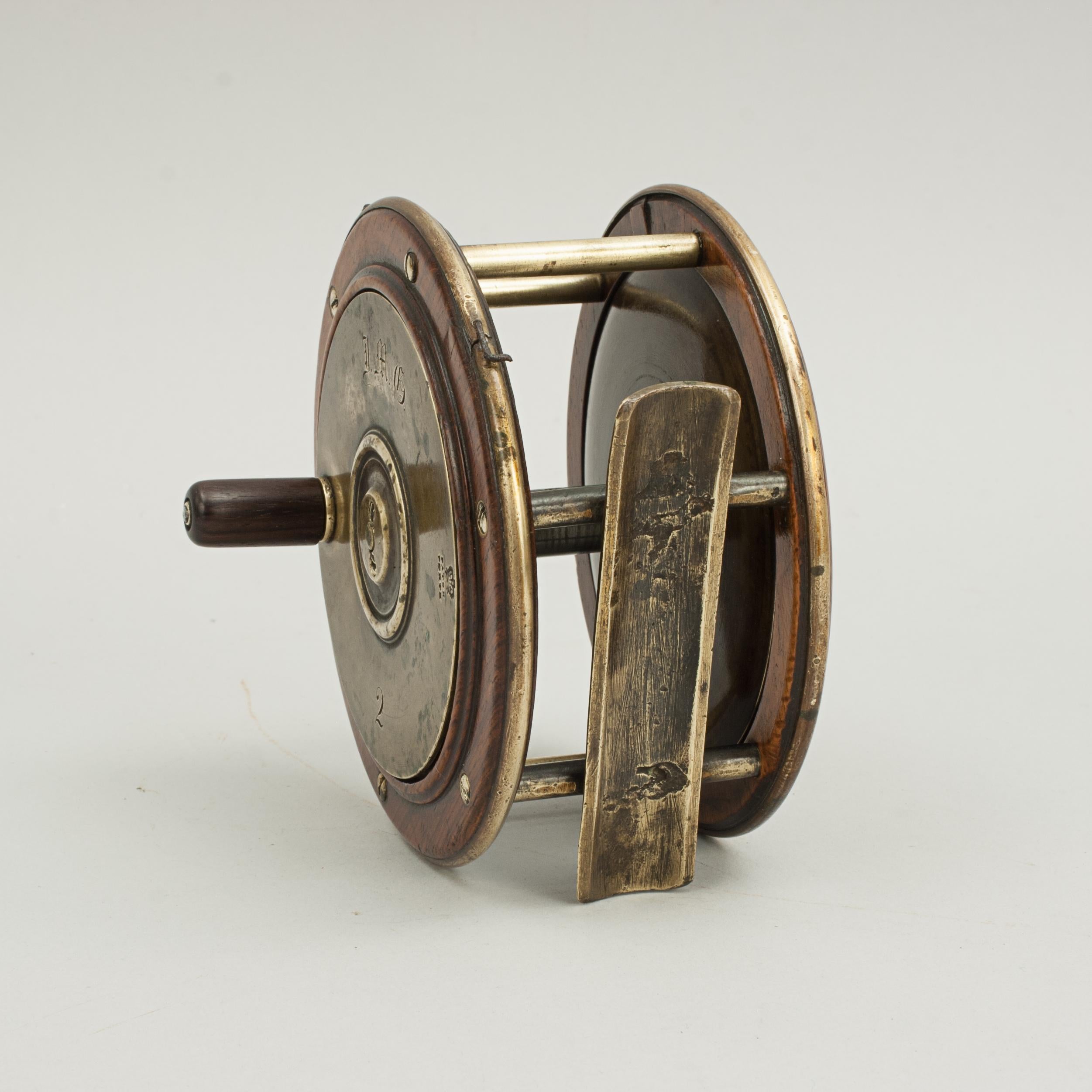 Antique Wood and Brass Salmon Fly Fishing Reel For Sale at 1stDibs ...