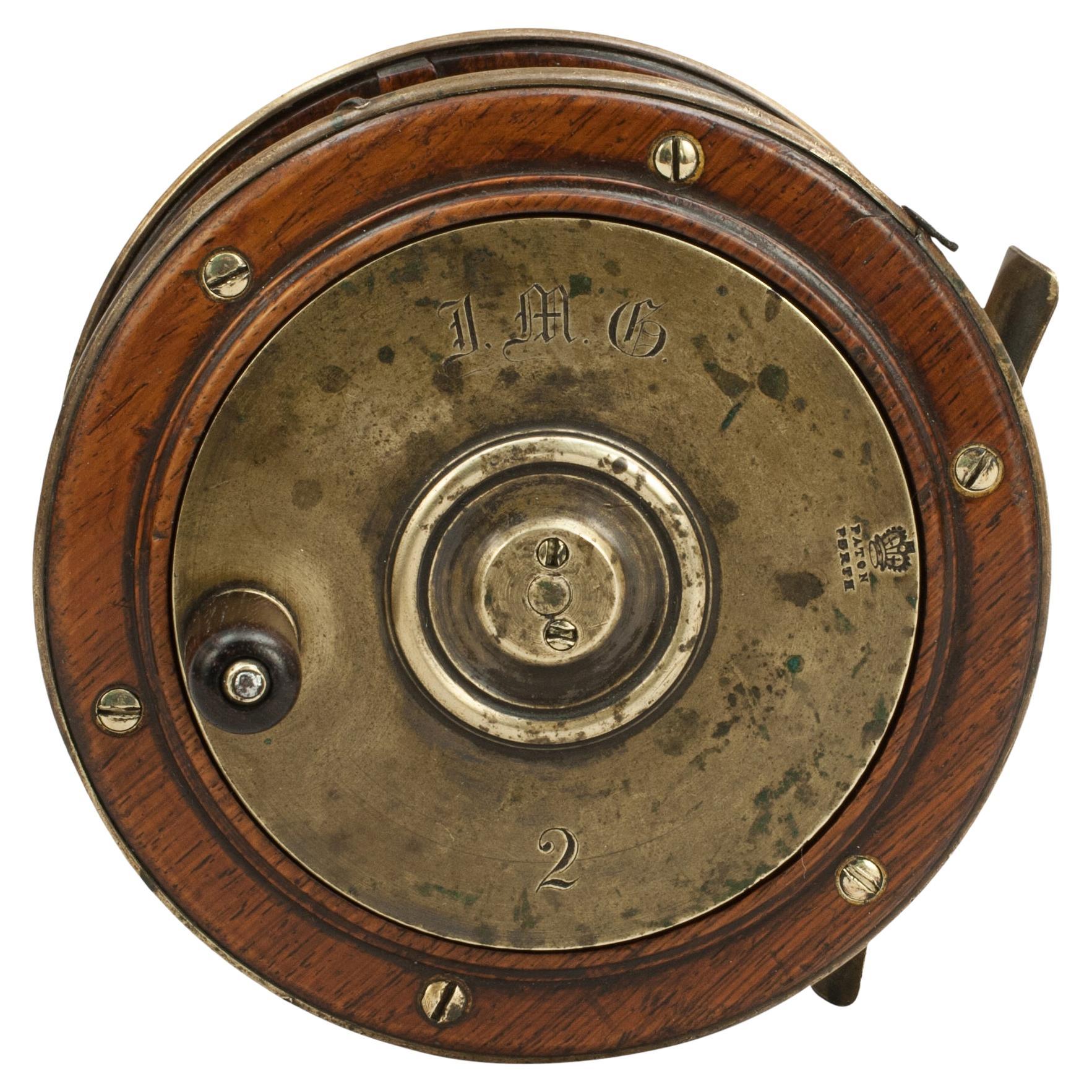 Antique Wood and Brass Salmon Fly Fishing Reel For Sale at 1stDibs ...