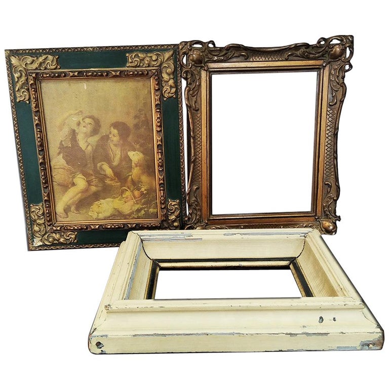 Antique Wood Frames Lot of 3 For Sale at 1stDibs