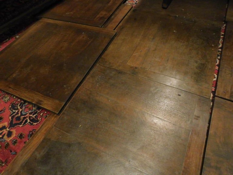 Antique Wood Walnut Floor Dated 1843, Perfect and Original Patina at ...