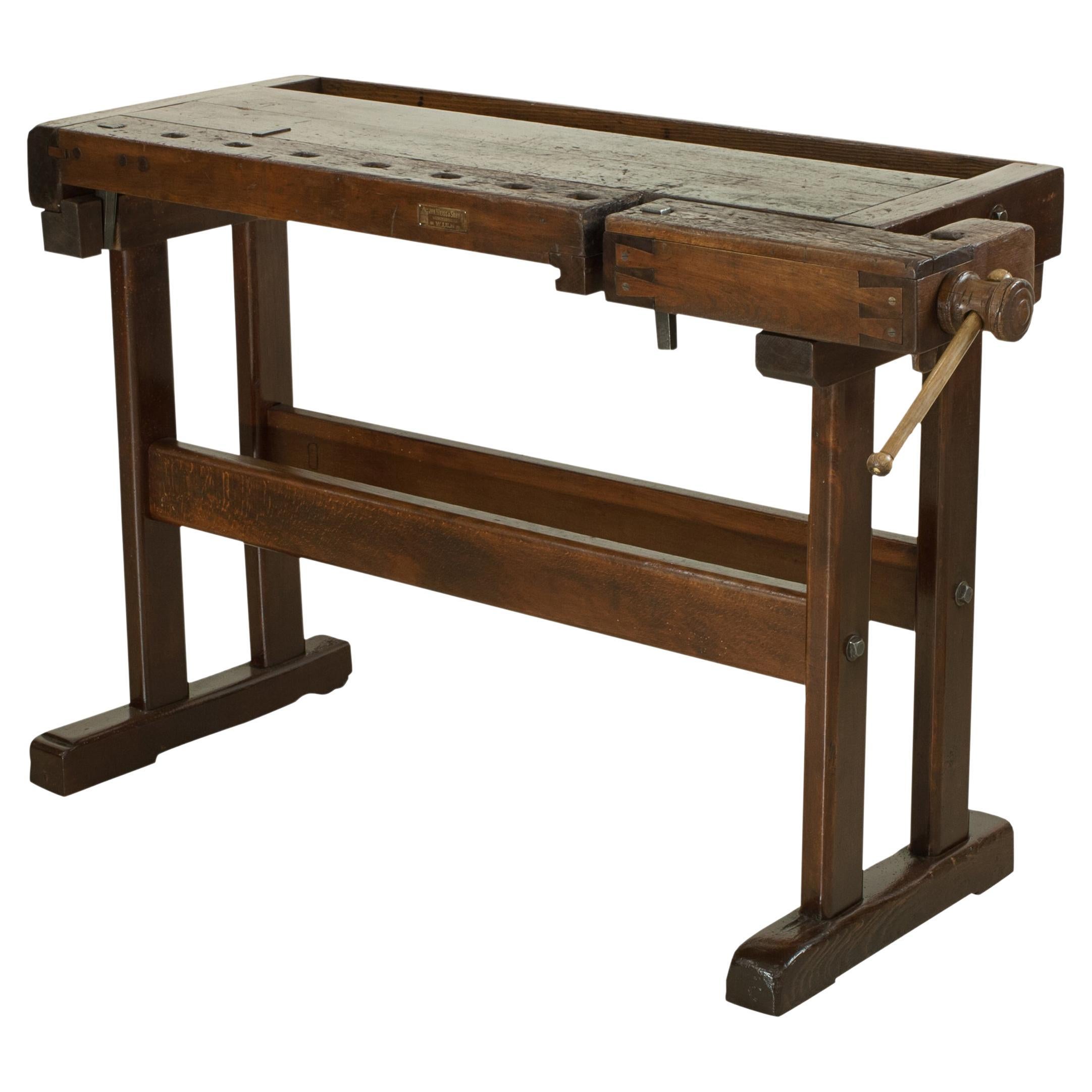 Art Deco Beech Workbench by Johann Weiss Sohn Wien Tool Factory, circa ...