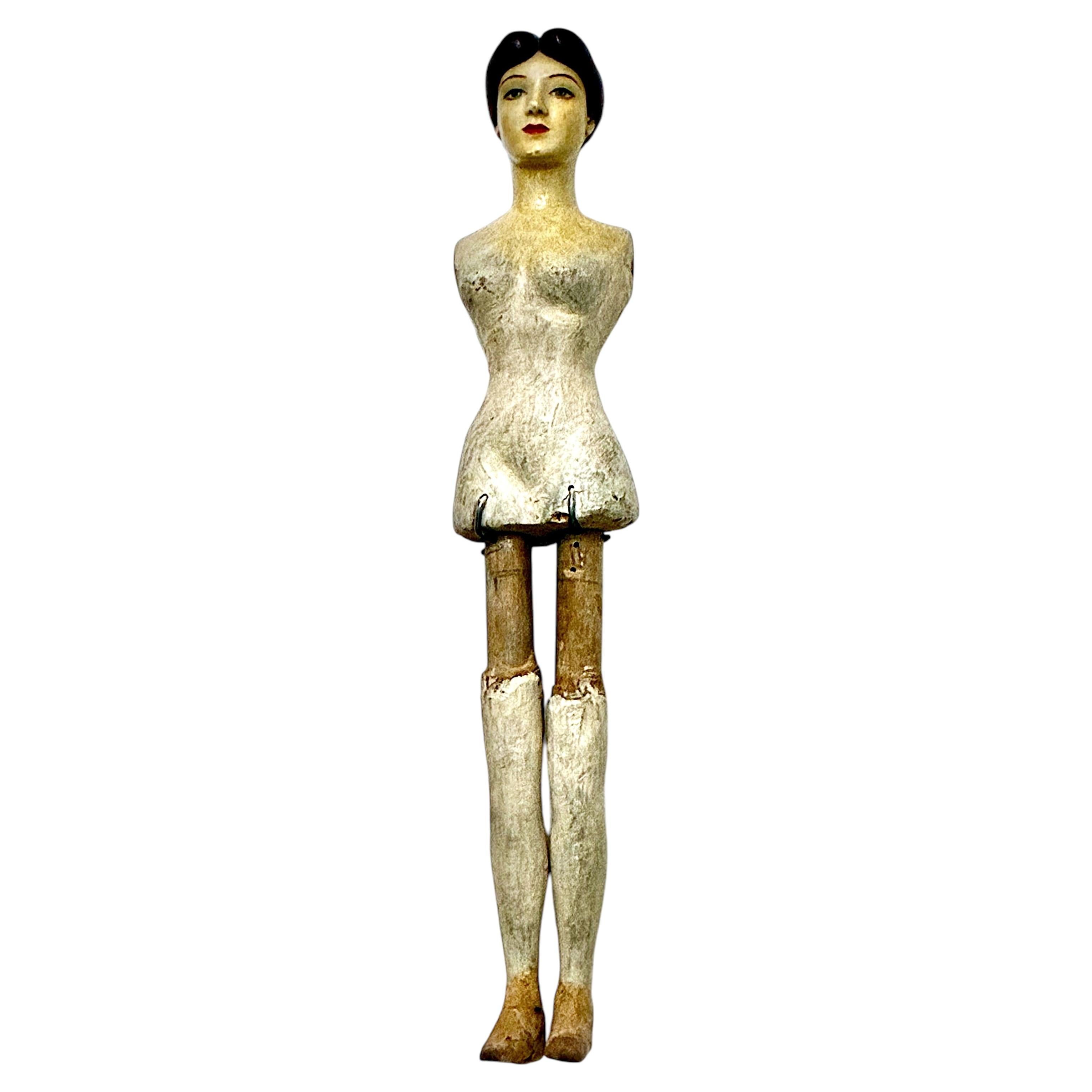 Mexican Terracotta Articulated Doll Figure, Folk Art, Circa 1900 For ...