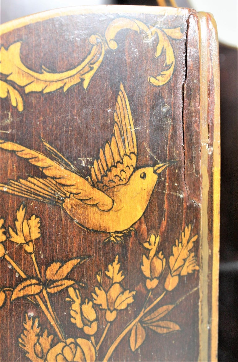 Antique Wooden Book Mill or Rotating Desk Bookcase with Flower and Bird ...