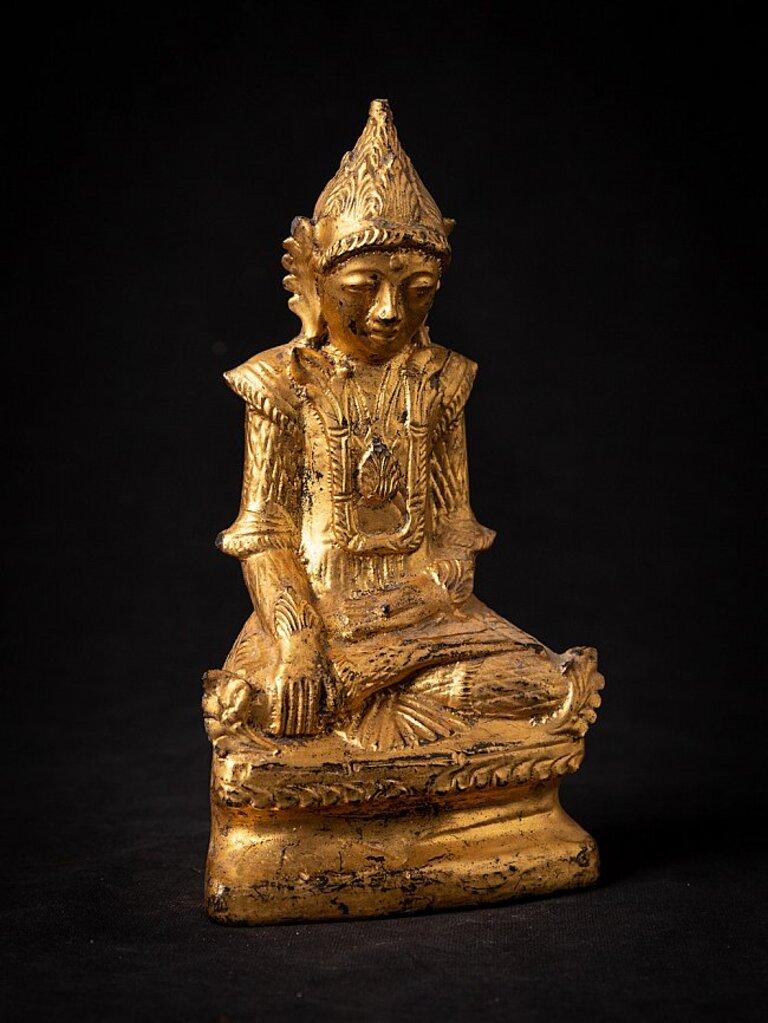Antique Wooden Burmese Buddha Statue from Burma For Sale at 1stDibs