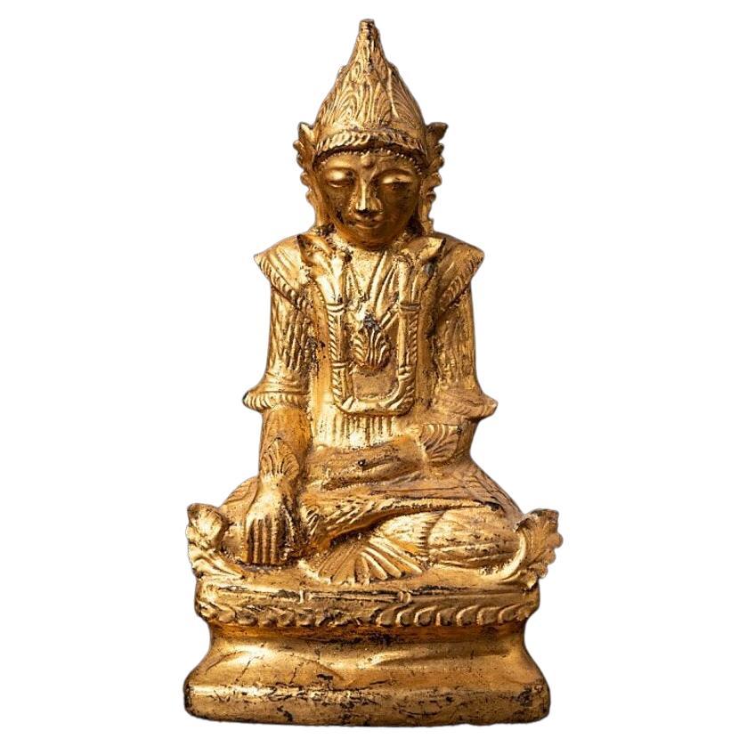 Antique Wooden Burmese Buddha Statue from Burma For Sale at 1stDibs