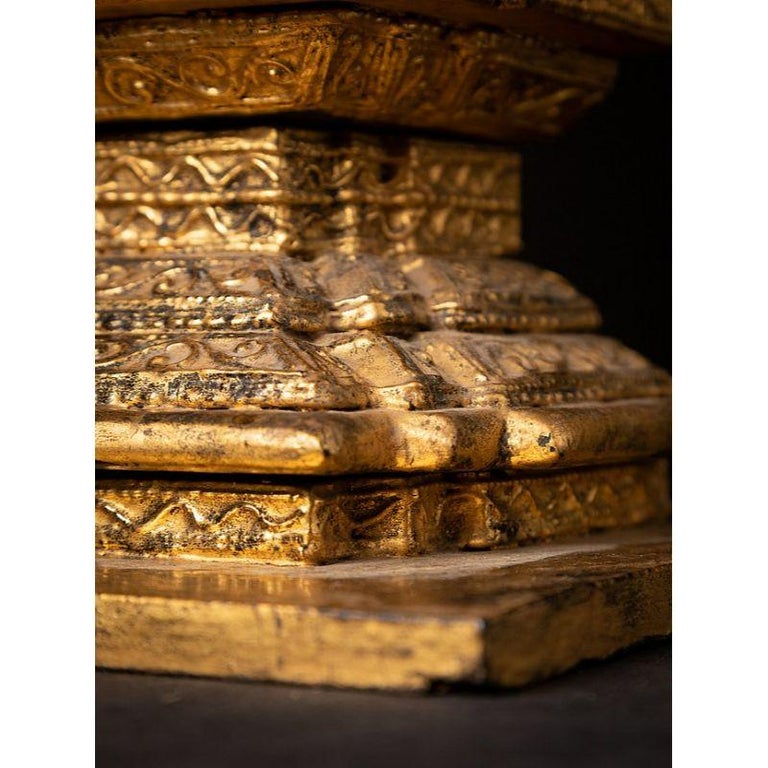 Antique Wooden Burmese Buddha Throne from Burma For Sale at 1stDibs