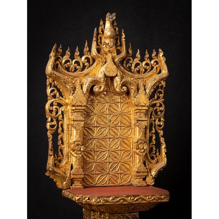 Antique Wooden Burmese Buddha Throne from Burma For Sale at 1stDibs